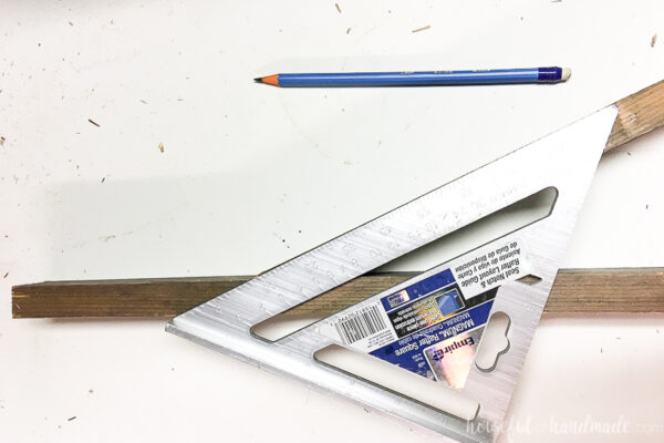 Easy Wood Christmas Trees made from 1x2s - Houseful of Handmade