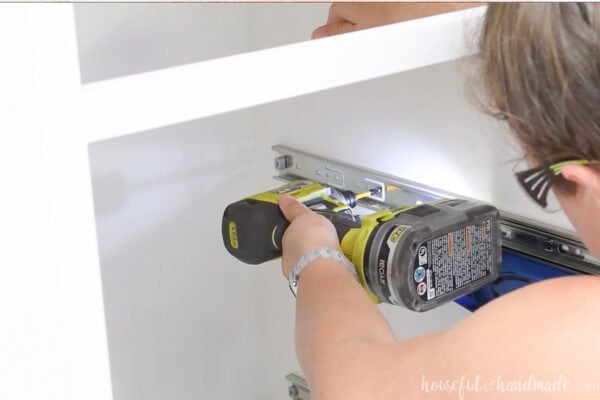 How to Install Cabinet Drawers with Ball-Bearing Slides - Houseful of ...
