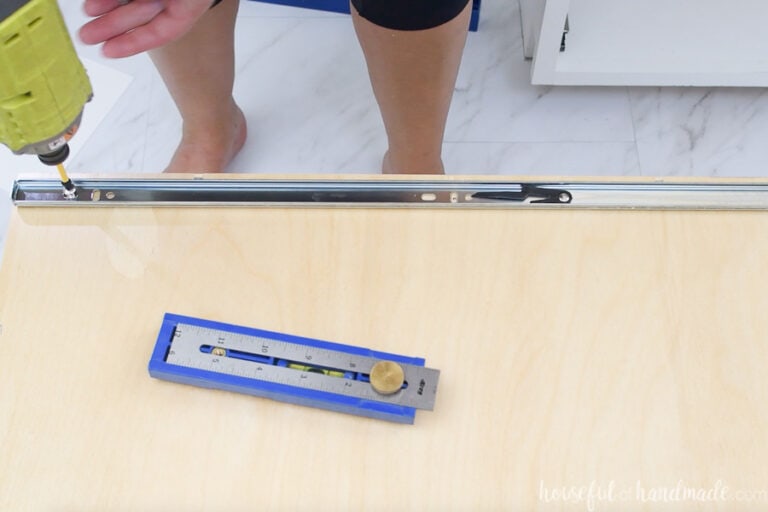 How to Install Cabinet Drawers with Ball-Bearing Slides - Houseful of ...