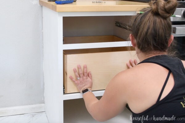 How to Install Cabinet Drawers with Ball-Bearing Slides - Houseful of ...