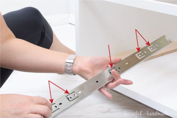 How to Install Cabinet Drawers with Ball-Bearing Slides - Houseful of ...
