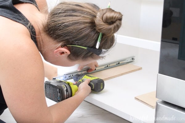 How to Install Cabinet Drawers with Ball-Bearing Slides - Houseful of ...