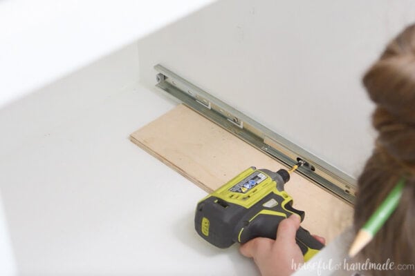 Using Shims to Install Drawer Slide - Strong Thation