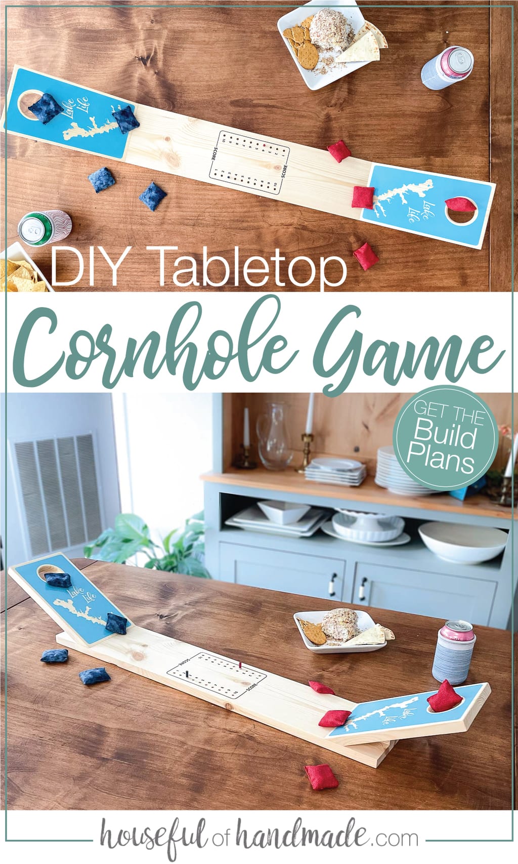 Tabletop Cornhole Game Build Plans - Houseful of Handmade