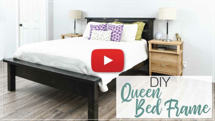 Easy to Build DIY Bed - Houseful of Handmade