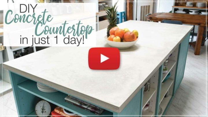 Fast DIY Concrete Countertops in a Day - Houseful of Handmade