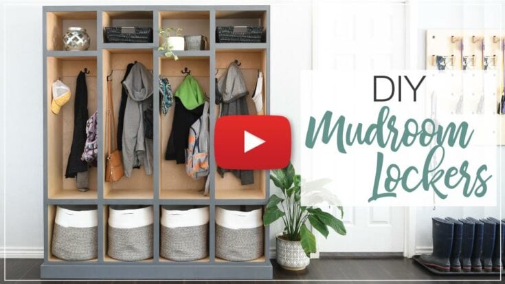 DIY Mudroom Storage Lockers Build Plans - Houseful of Handmade
