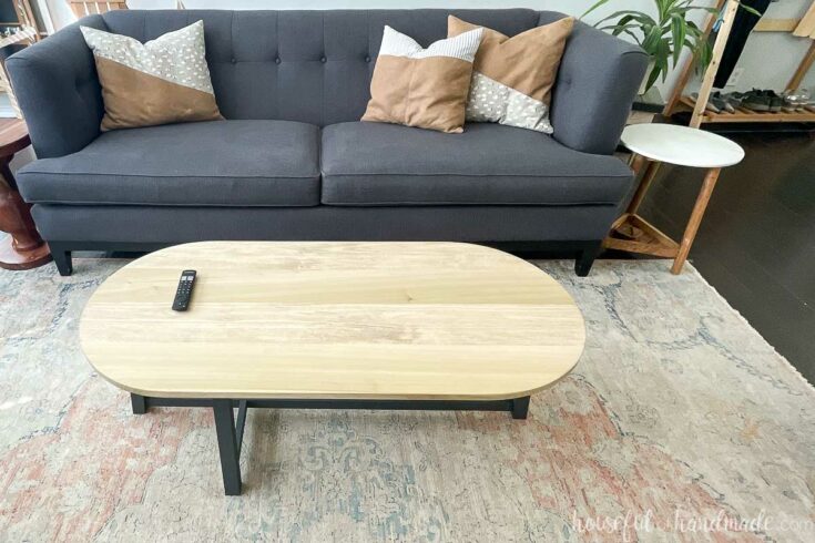 Simple Asymmetrical Coffee Table Build Plans - Houseful of Handmade