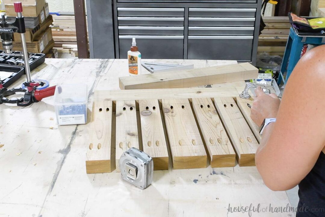 DIY Umbrella Side Table - Houseful of Handmade