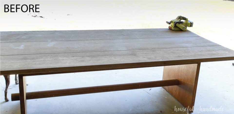 How to Refinish a Wood Table - Houseful of Handmade