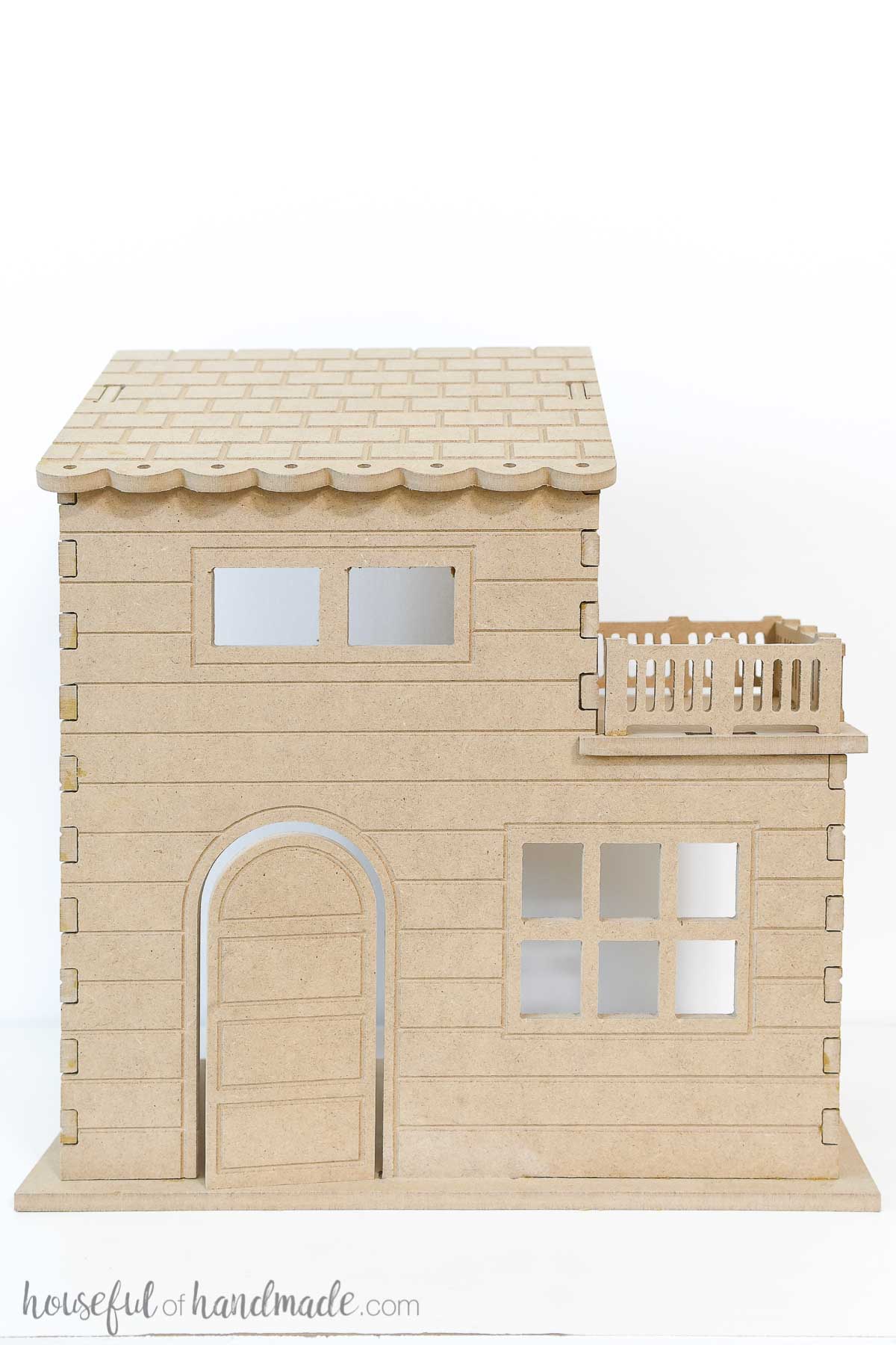 Small MDF Dollhouse Plans with Furniture - Houseful of Handmade