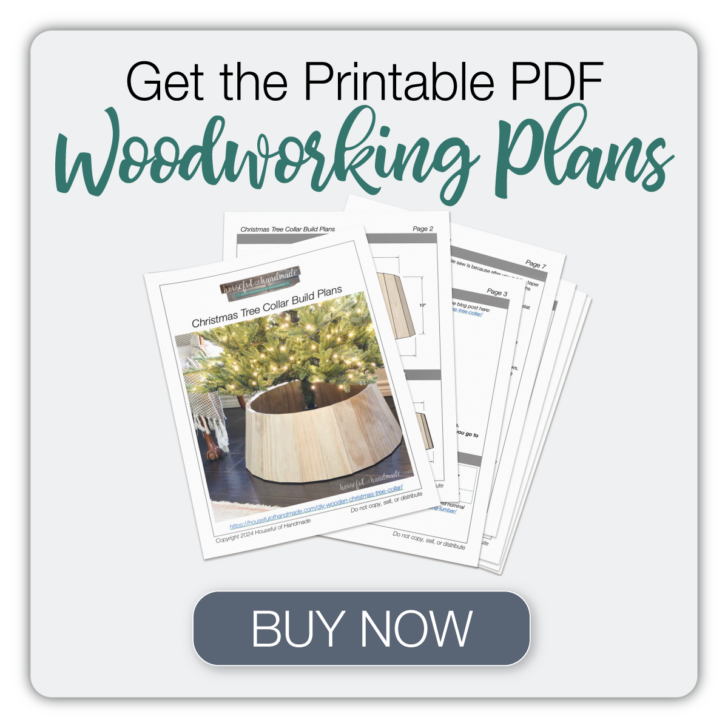 DIY Wooden Christmas Tree Collar - Houseful of Handmade