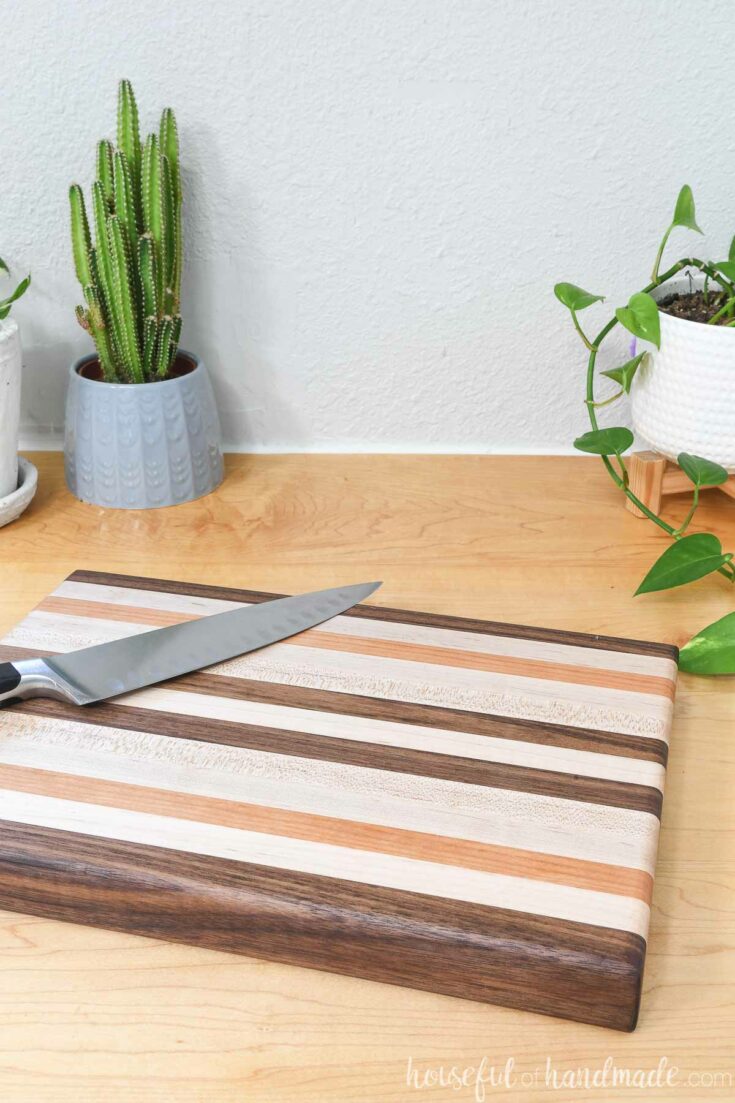 Easy Beginner Cutting Board DIY - Houseful of Handmade