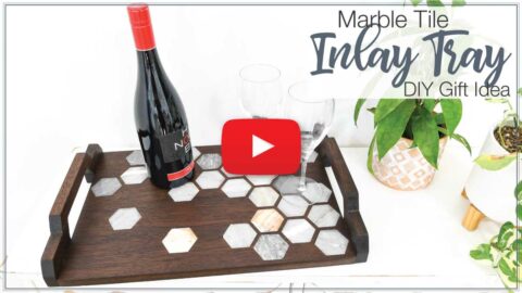Marble Tile Inlay Tray DIY - Houseful of Handmade