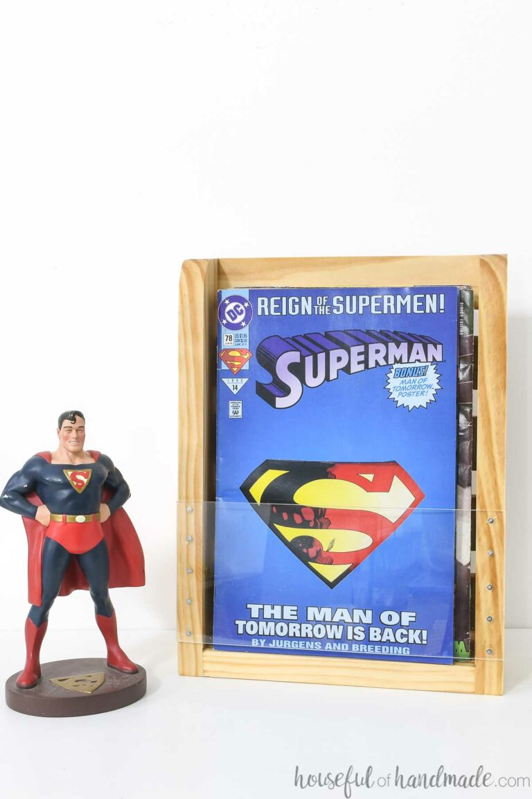 Easy DIY Comic Book Display Shelf - Houseful of Handmade