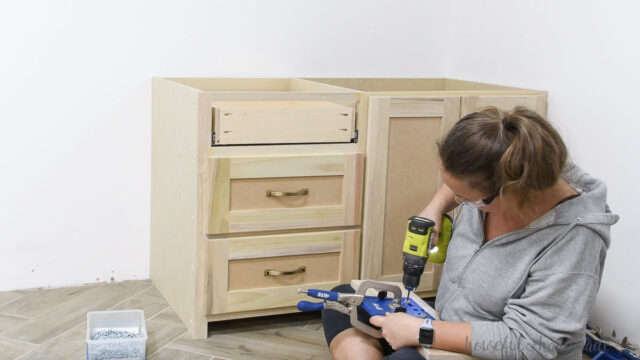 How to Attach Drawer Fronts - Houseful of Handmade