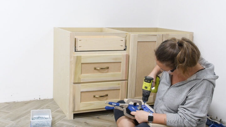 How to Attach Drawer Fronts - Houseful of Handmade