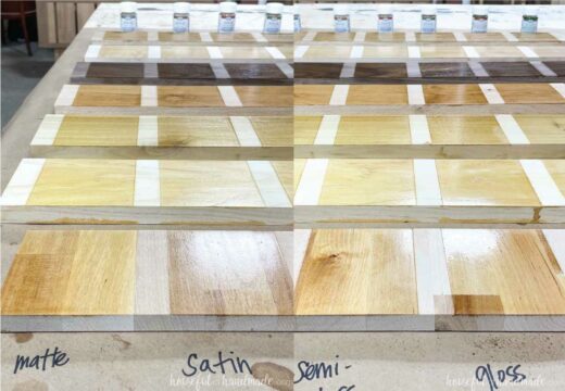 Comparing Different Sheens of Finishes on Different Wood Species ...
