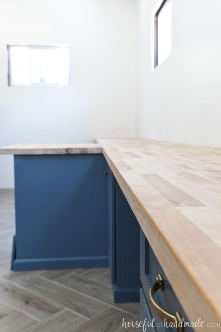 Installing Butcher Block Countertop - Houseful of Handmade