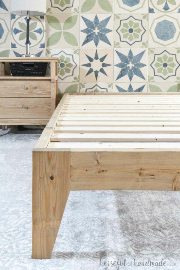 Easy Diy Platform Bed Frame Build Houseful Of Handmade