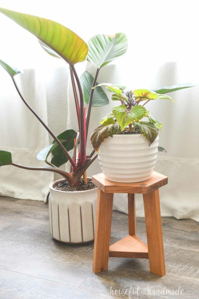 Charming Plant Stool from Scrap Wood - Houseful of Handmade