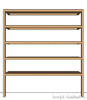 Easy DIY Storage Shelves - Houseful of Handmade