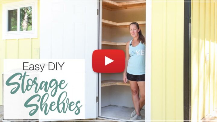 Easy DIY Storage Shelves - Houseful of Handmade