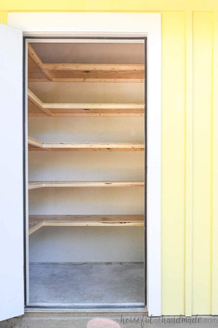 Easy DIY Storage Shelves - Houseful of Handmade