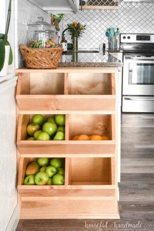 Wooden Vegetable and Potato Bins - Houseful of Handmade