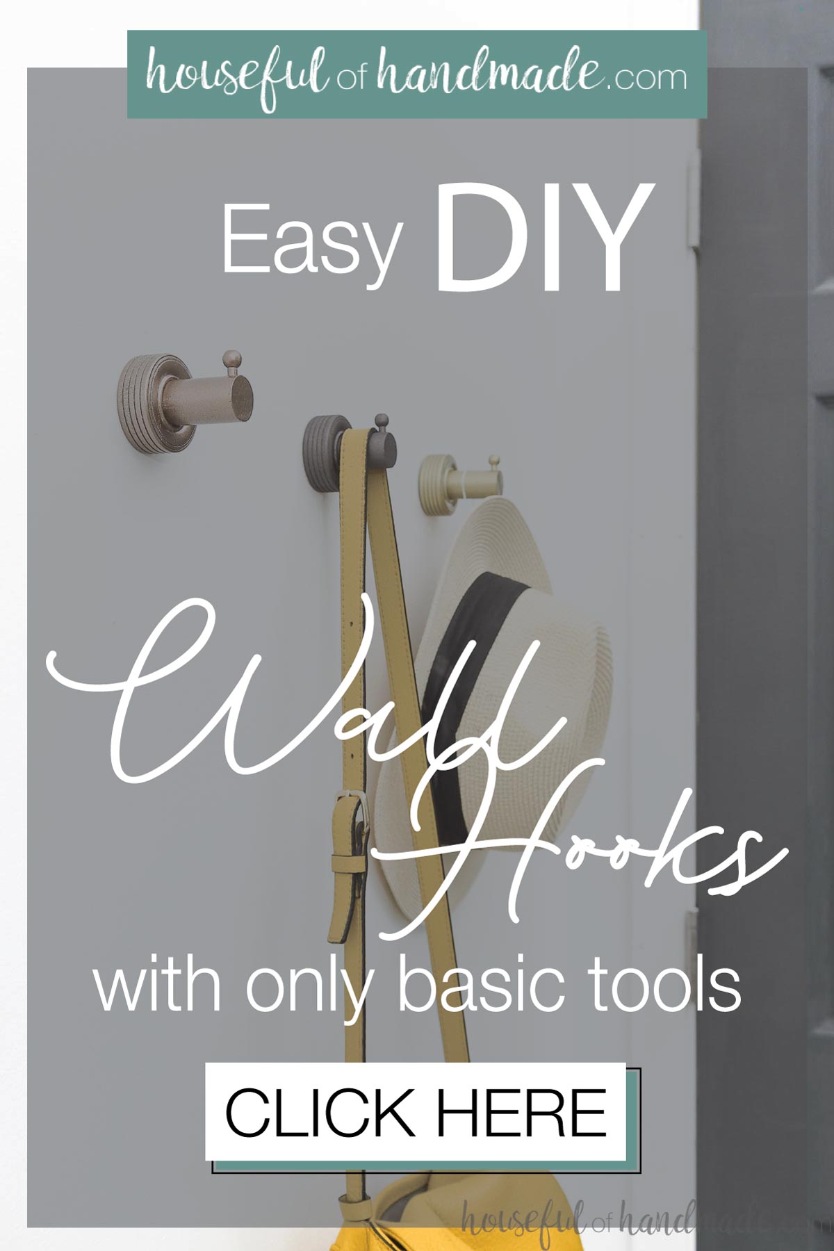 Easy Wood Wall Hooks DIY - Houseful of Handmade