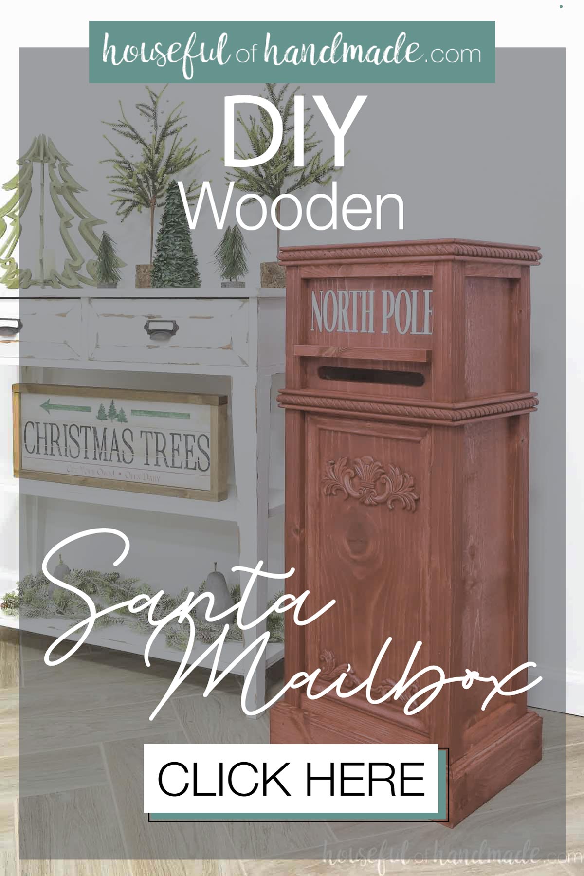 Wooden Letters to Santa Mailbox - Houseful of Handmade