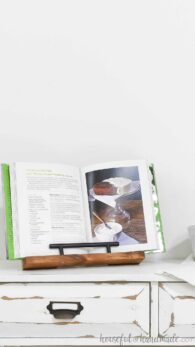 Easy Folding Cookbook Holder - Houseful of Handmade