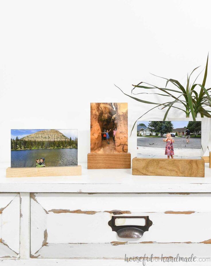Simple Modern Picture Frame Blocks - Houseful of Handmade