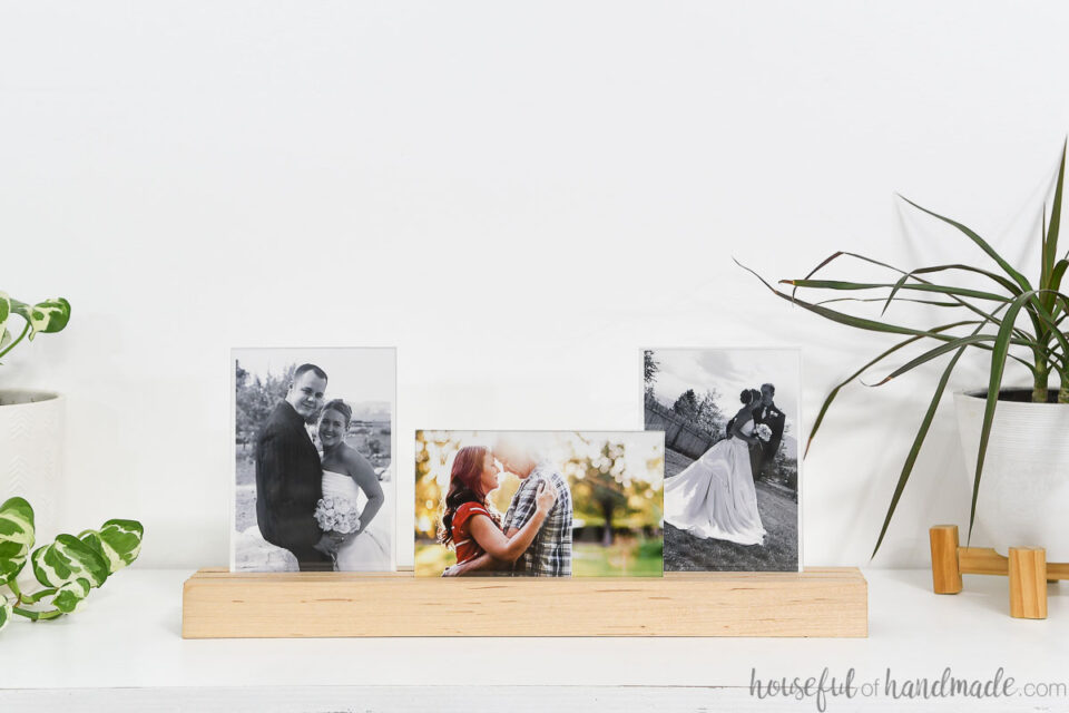 Simple Modern Picture Frame Blocks - Houseful of Handmade