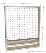 Simple Pegboard Storage Cabinet - Houseful of Handmade