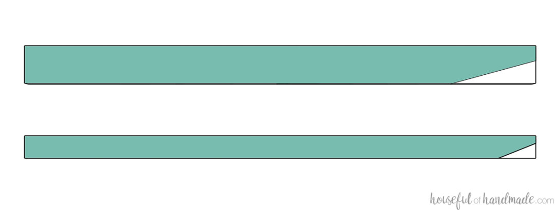 DIY Sideboard with Serving Dish Storage Shelf - Houseful of Handmade