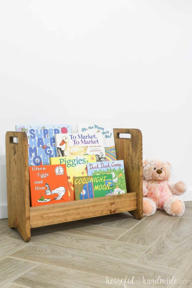 Easy DIY Toddler Bookcase - Houseful of Handmade