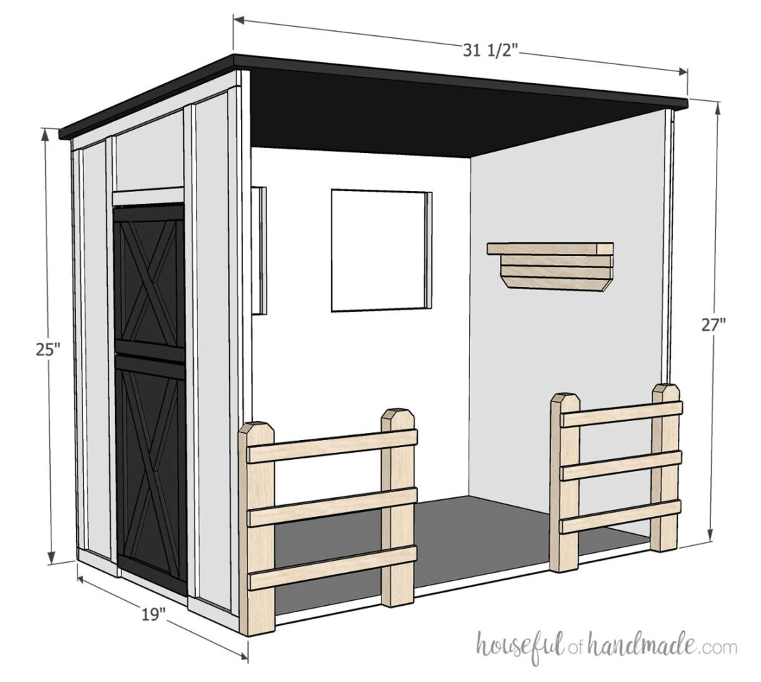 DIY Horse Stable Dollhouse for 18" Dolls - Houseful of Handmade