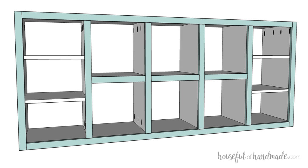 Modern DIY Cube Storage Shelf - Houseful of Handmade