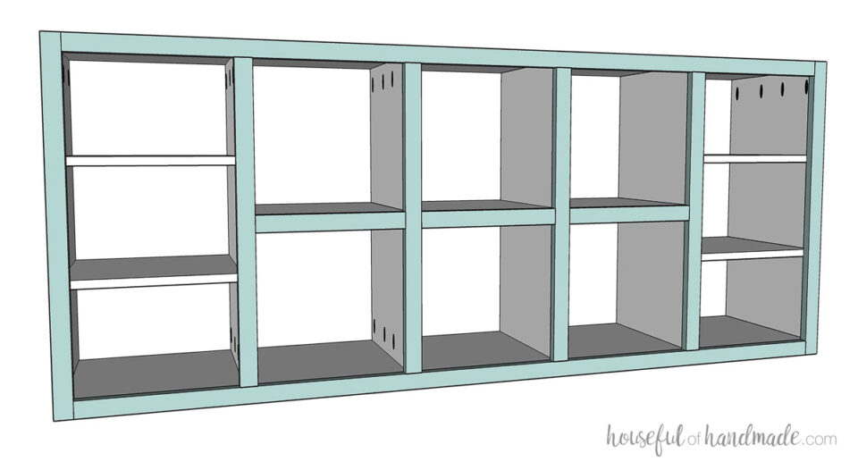 Modern DIY Cube Storage Shelf - Houseful of Handmade