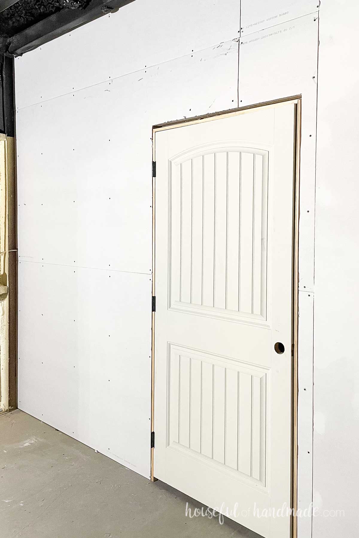 How to Hang Drywall - Houseful of Handmade