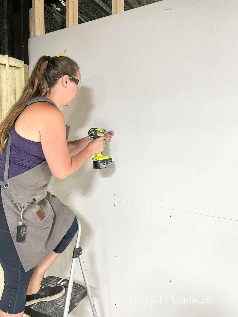 How to Hang Drywall - Houseful of Handmade