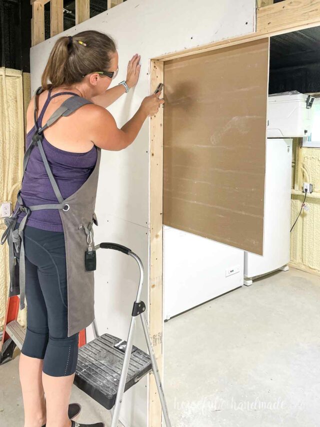 How to Hang Drywall - Houseful of Handmade