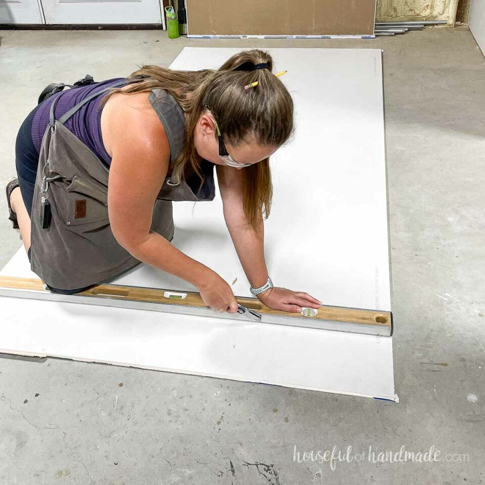 How to Hang Drywall - Houseful of Handmade