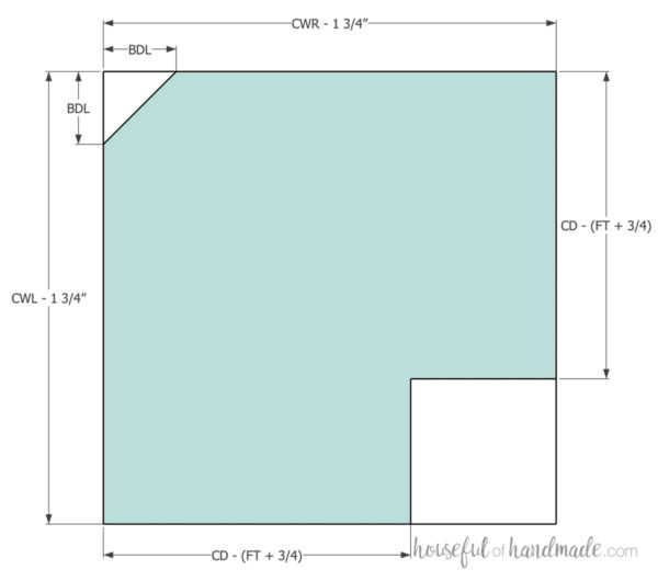 Bifold Corner Base Cabinet Build Plans - Houseful of Handmade
