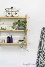 Easy Modern Wall Shelves DIY - Houseful of Handmade
