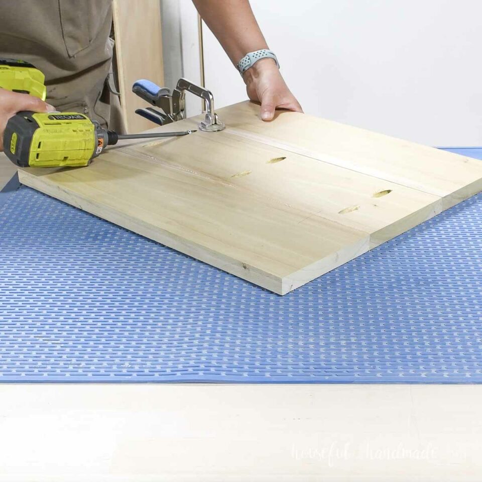 Simple DIY Side Table with Wheels - Houseful of Handmade