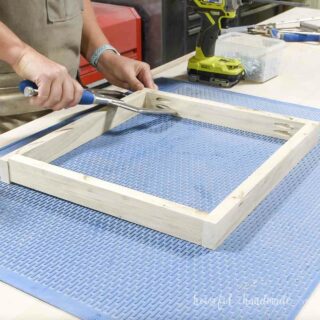 Simple DIY Side Table with Wheels - Houseful of Handmade