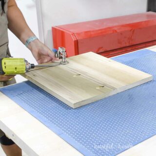 Simple DIY Side Table with Wheels - Houseful of Handmade