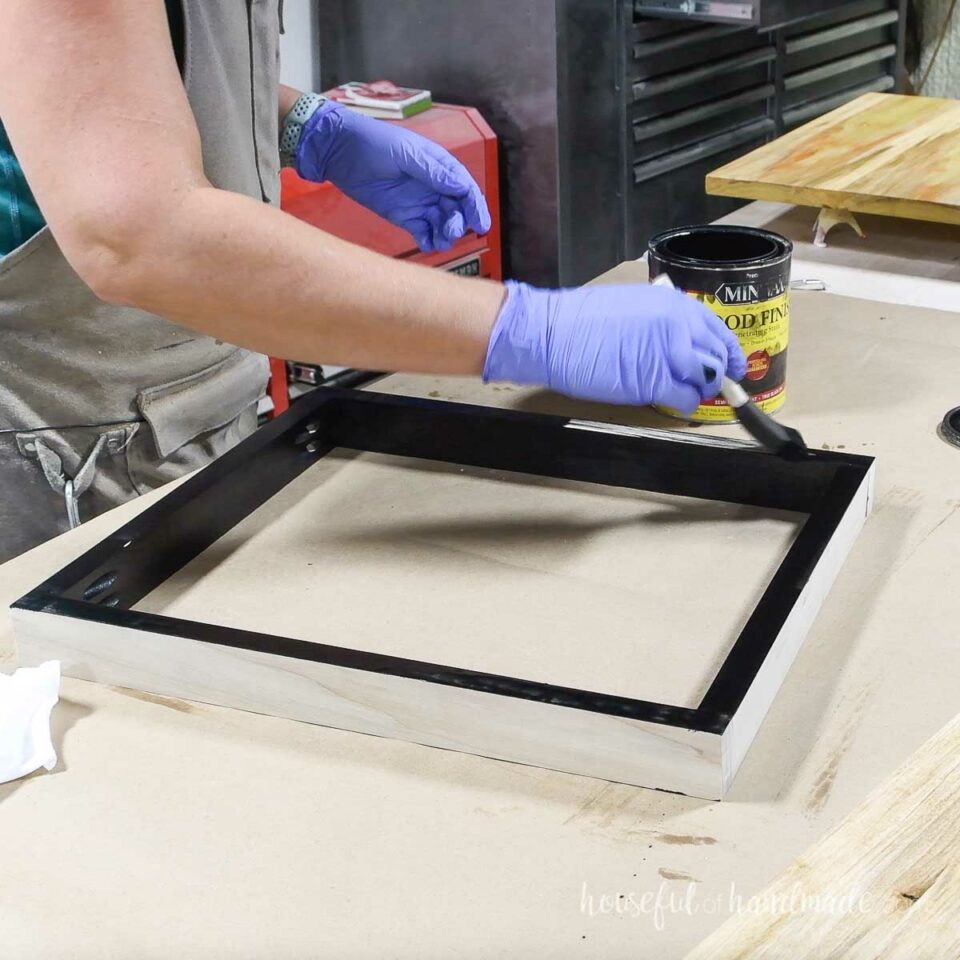 Simple DIY Side Table with Wheels - Houseful of Handmade